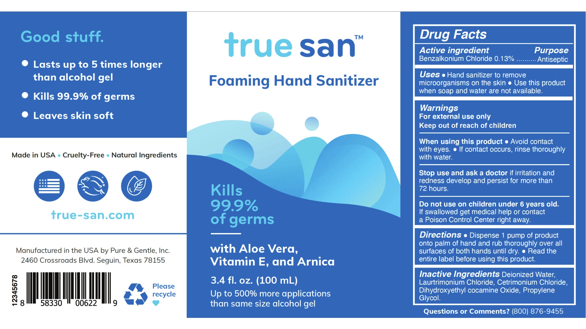 True San Foaming Hand Sanitizer