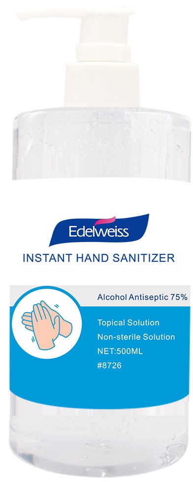 EDELWEISS INSTANT HAND SANITIZER- alcohol gel