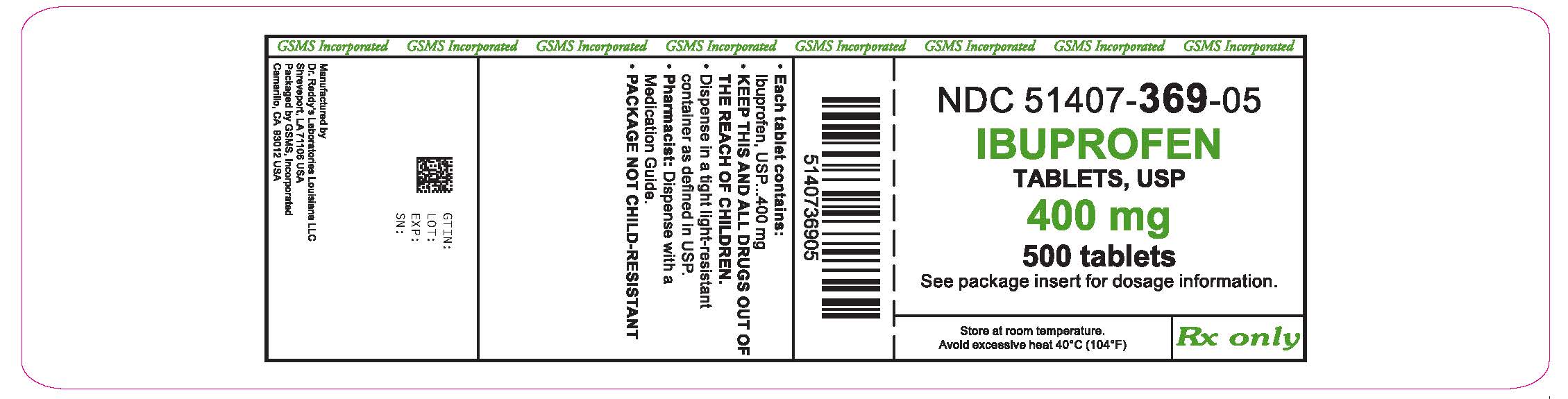IBU by Golden State Medical Supply, Inc. IBU- ibuprofen tablet