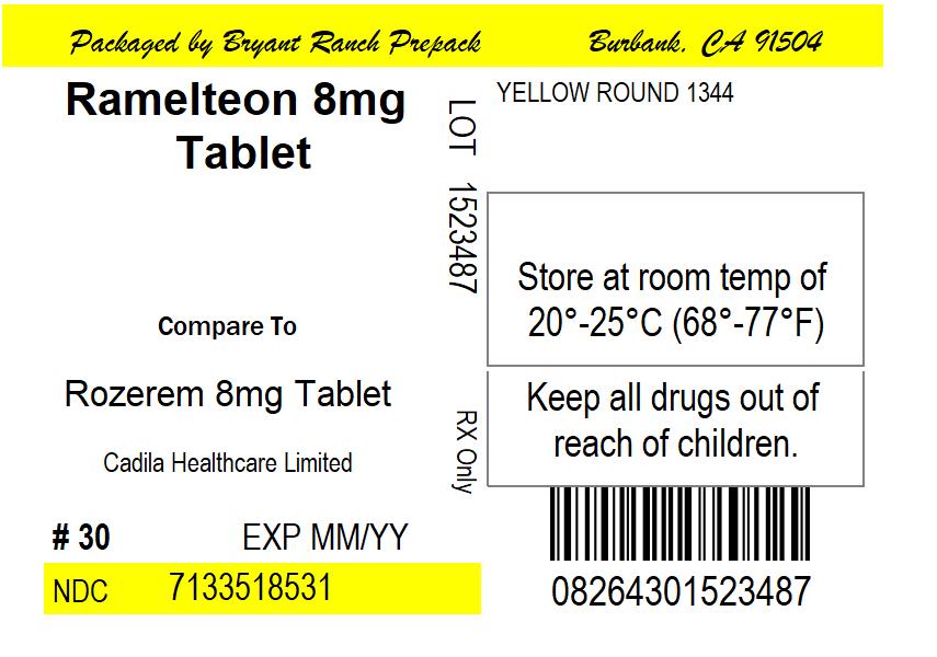 Ramelteon by Bryant Ranch Prepack RAMELTEON tablet