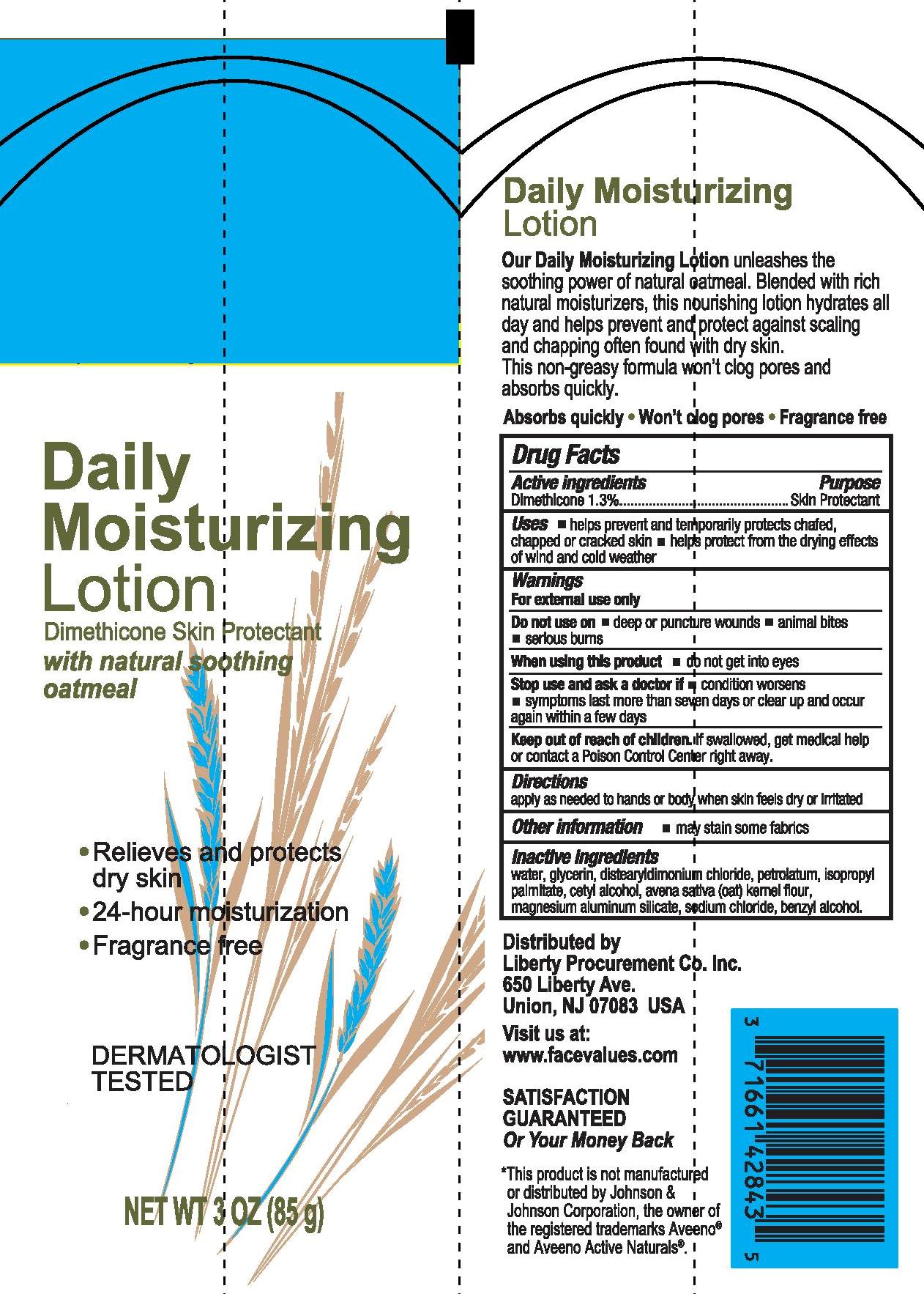 HARMON DAILY MOISTURZIER- dimethicone lotion