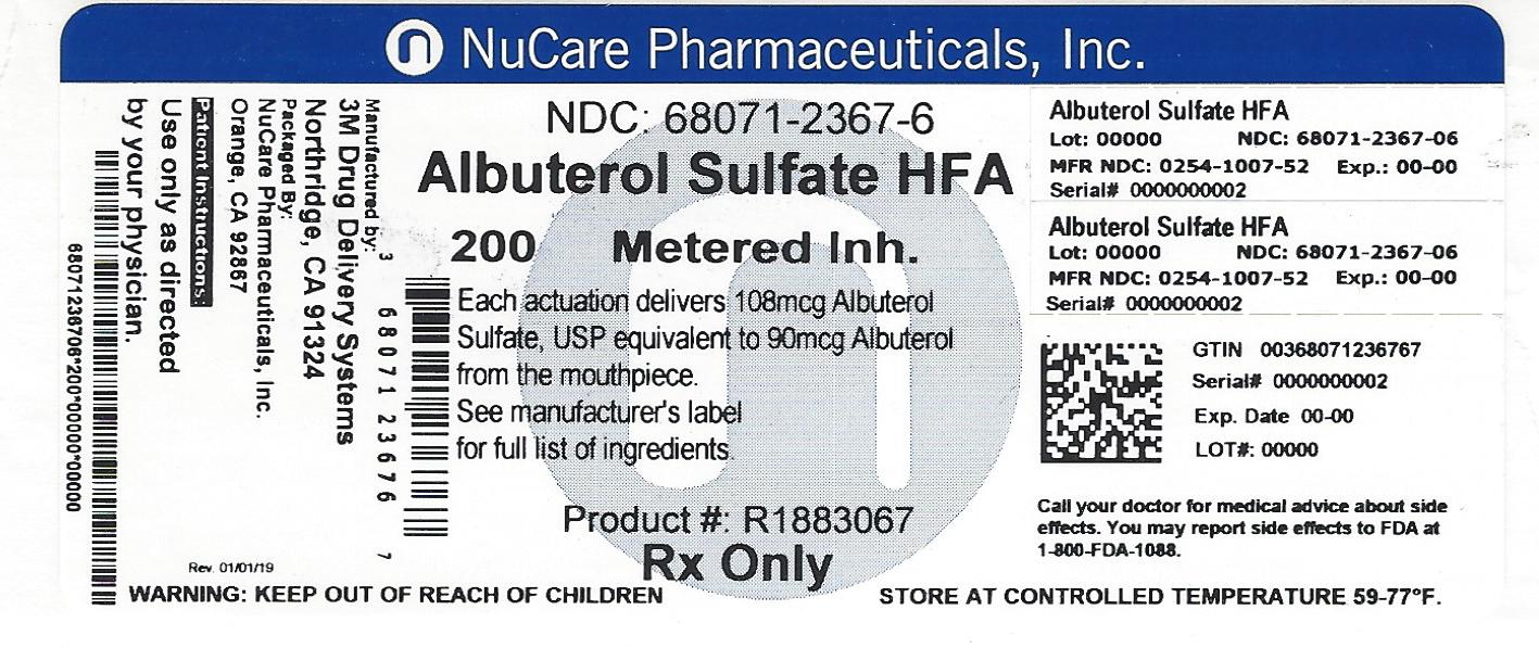 Albuterol Sulfate Inhalation Aerosol with Dose Indicator