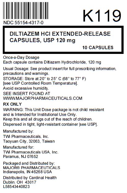 DILTIAZEM HYDROCHLORIDE capsule, extended release