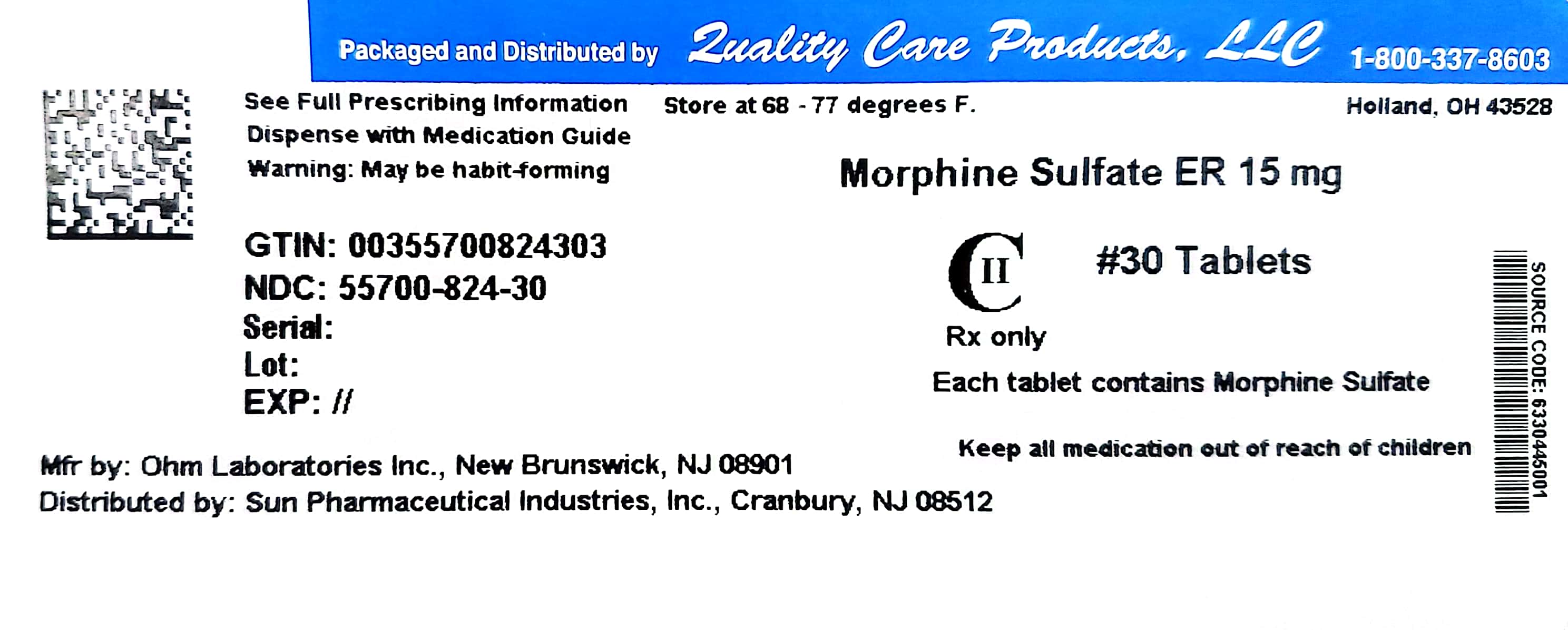 MORPHINE SULFATE tablet, film coated, extended release