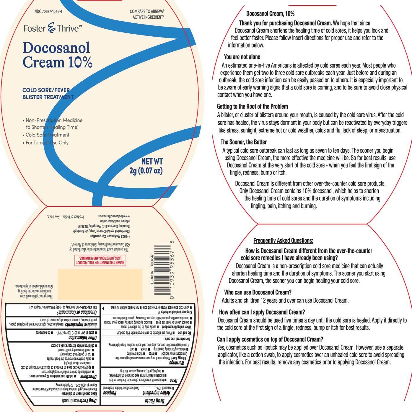 COLD SORE FEVER BLISTER TREATMENT- docosanol cream