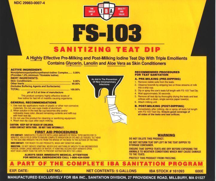FS-103 by IBA FS-103- iodine solution