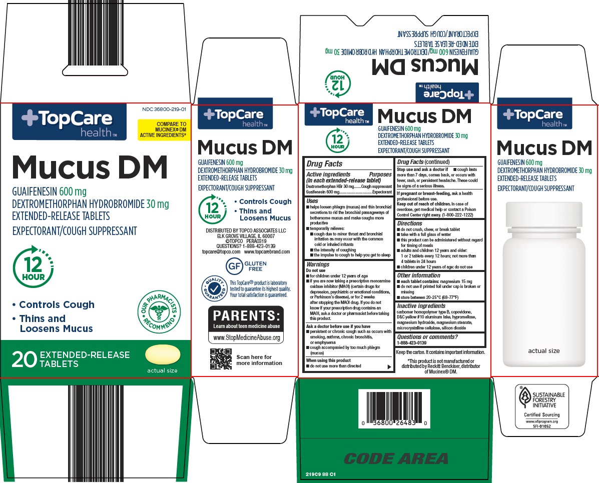 TOPCARE MUCUS DM- dextromethorphan hydrobromide, guaifenesin tablet ...