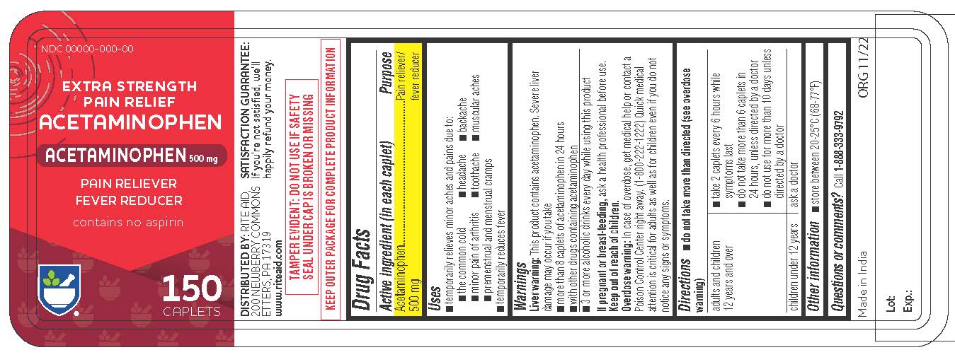 EXTRA STRENGTH ACETAMINOPHEN- acetaminophen tablet