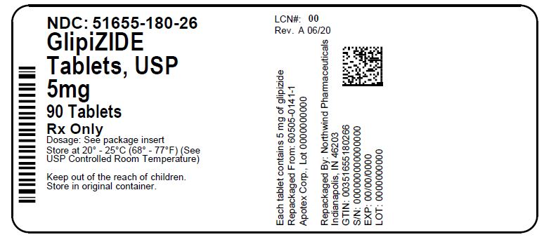 Glipizide by NORTHWIND PHARMACEUTICALS GLIPIZIDE tablet