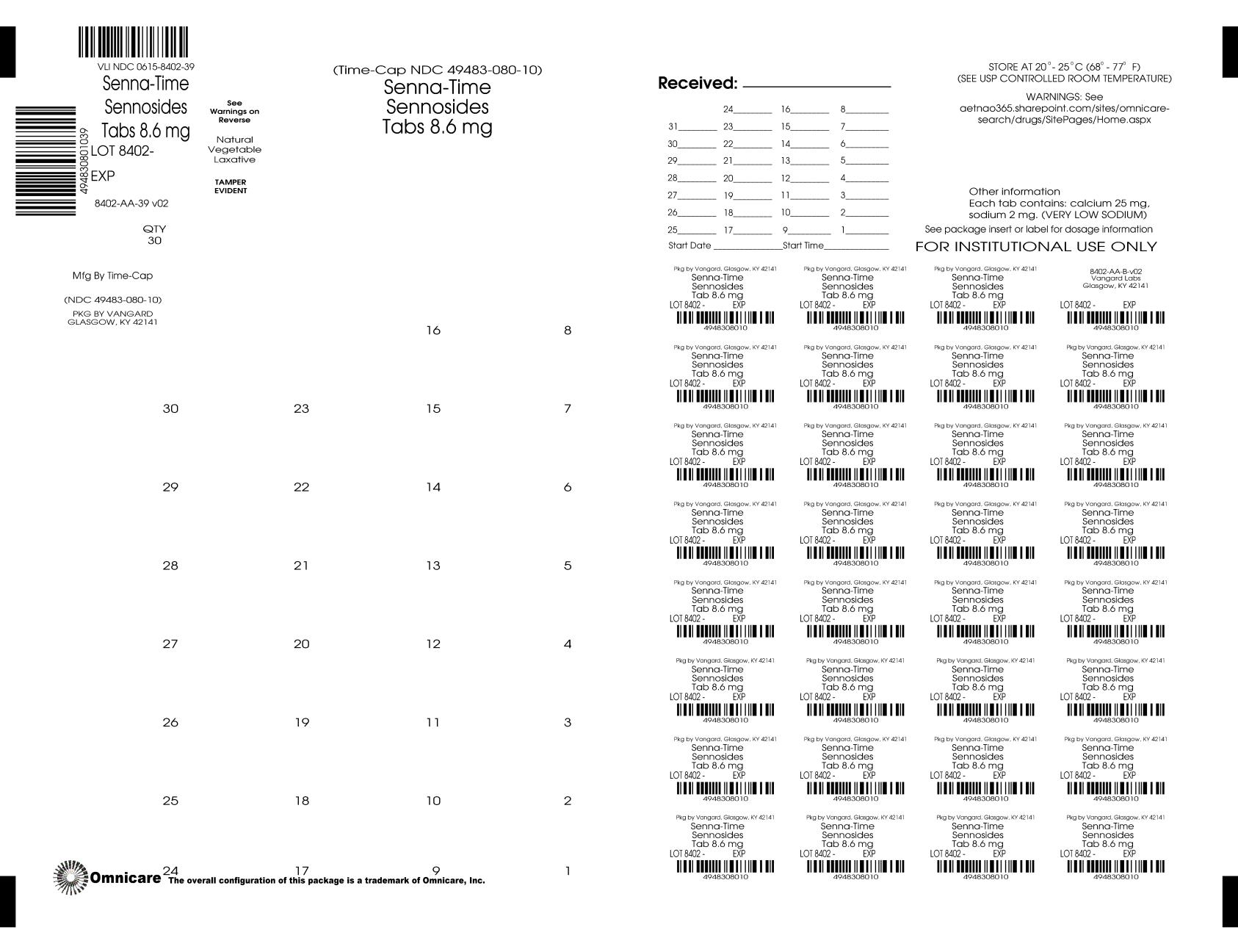 SENNA TIME- sennosides tablet, coated