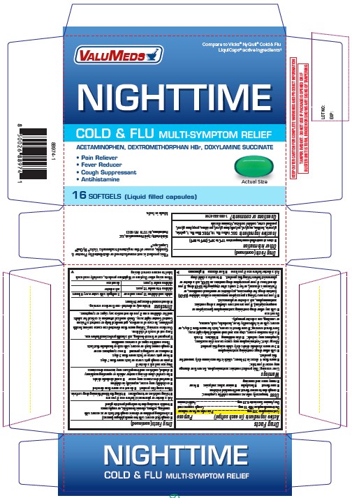 MULTI-SYMPTOM NITETIME- acetaminophen, dextromethorphan hydrobromide ...