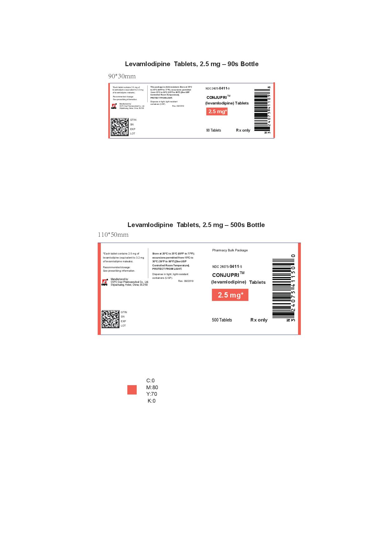 CONJUPRI- levamlodipine tablet