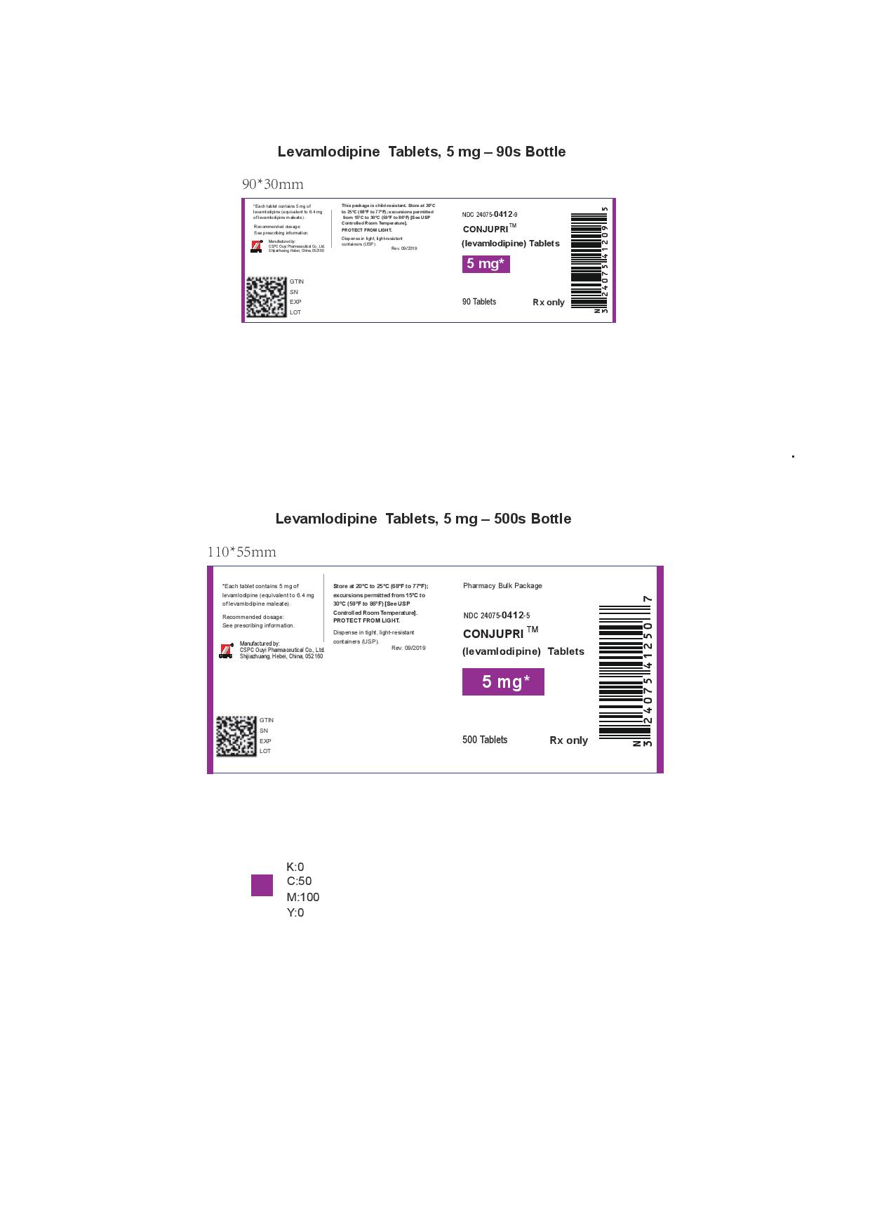 CONJUPRI- levamlodipine tablet