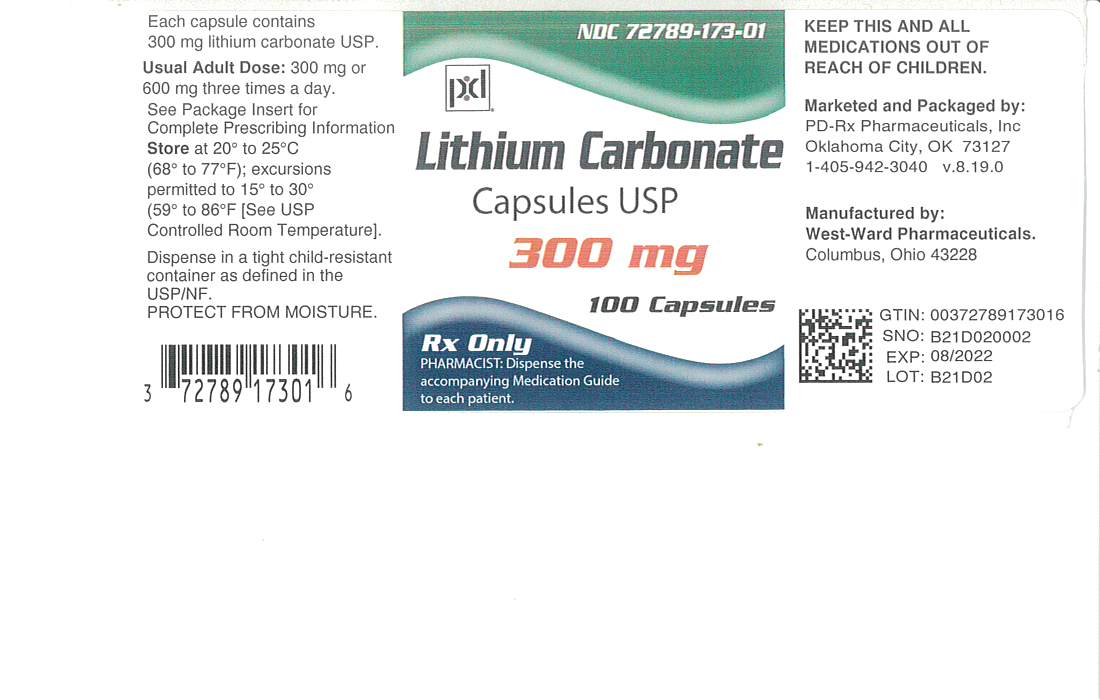 LITHIUM CARBONATE capsule, gelatin coated