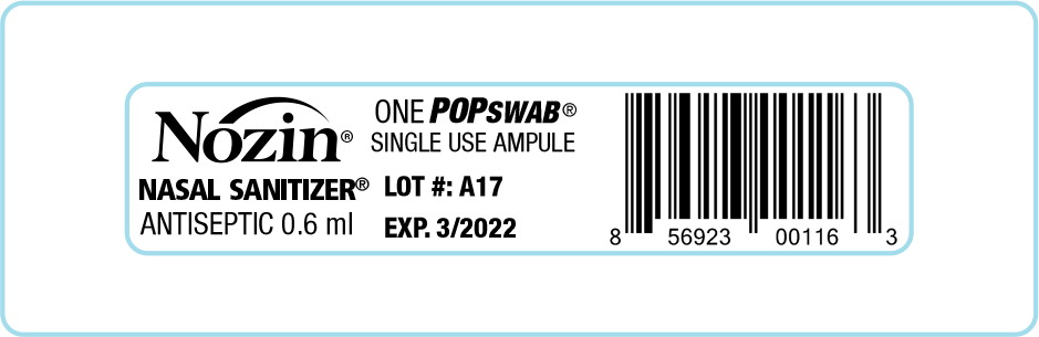 NOZIN NASAL SANITIZER (ANTISEPTIC)- alcohol liquid