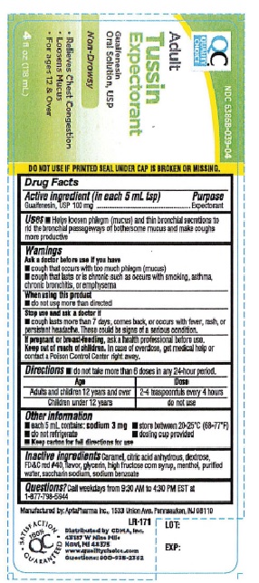 Adult Tussin Expectorant by Chain Drug Marketing Association, Inc ...