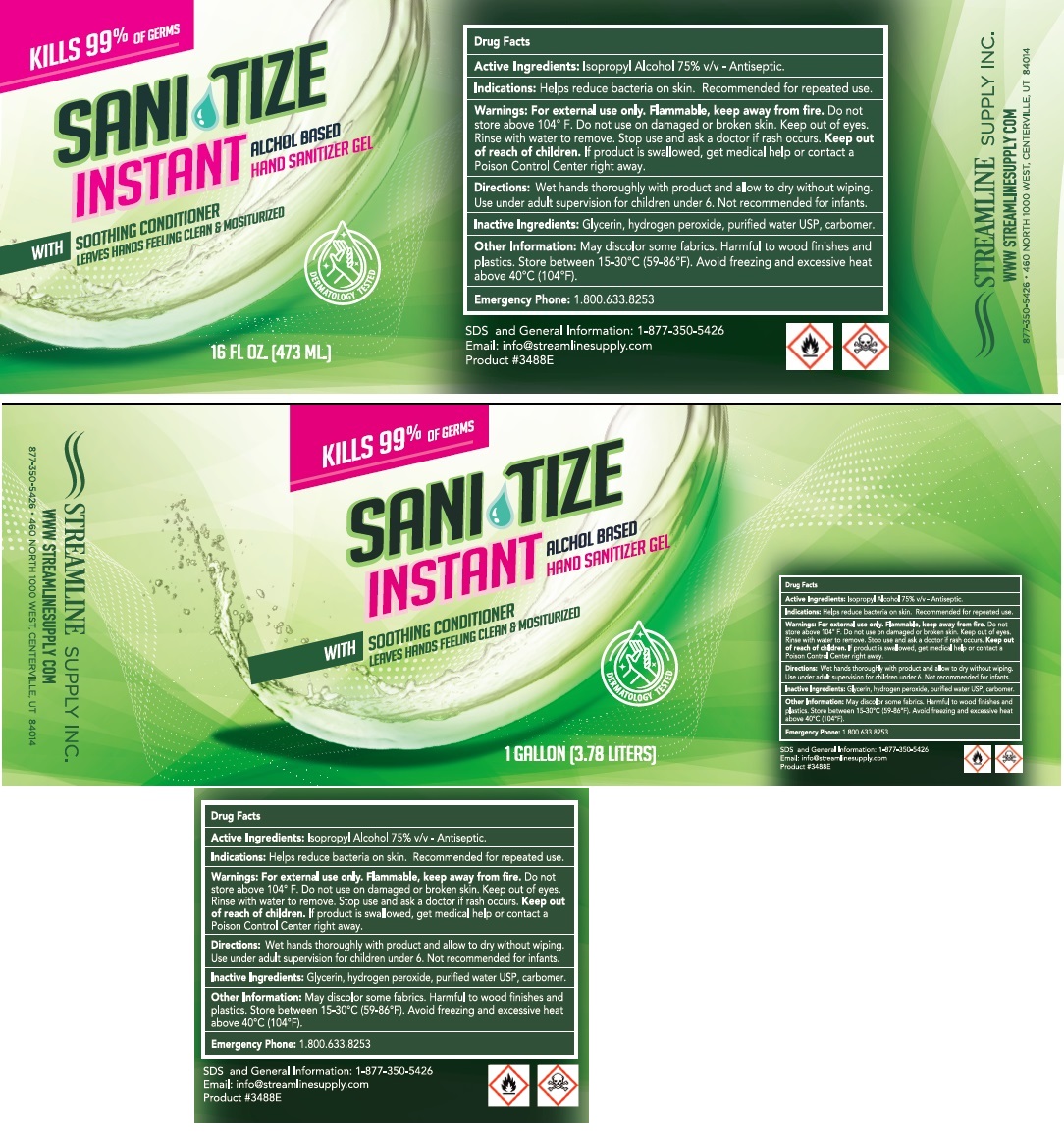 SANI-TIZE INSTANT HAND SANITIZER- isopropyl alcohol gel
