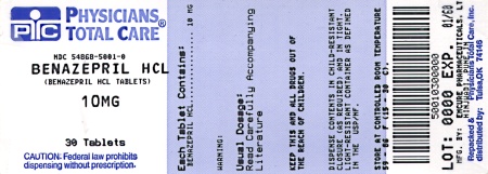 BENAZEPRIL HYDROCHLORIDE tablet, coated