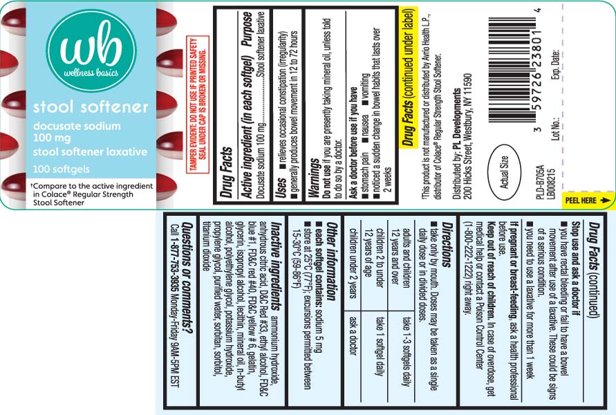 STOOL SOFTENER LAXATIVE- docusate sodium capsule, liquid filled