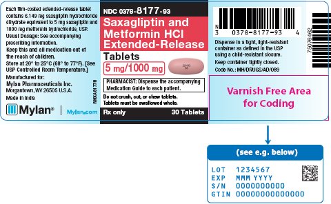 SAXAGLIPTIN AND METFORMIN tablet, film coated, extended release
