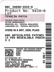 TEROCIN- lidocaine, menthol patch
