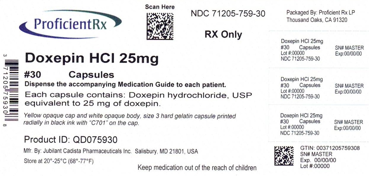 DOXEPIN HYDROCHLORIDE capsule