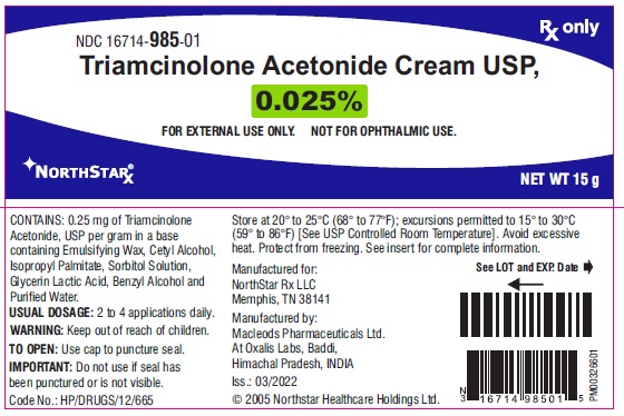 TRIAMCINOLONE ACETONIDE cream