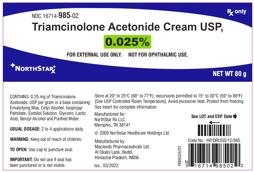 TRIAMCINOLONE ACETONIDE cream
