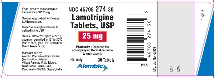 Lamotrigine by Alembic Pharmaceuticals Limited LAMOTRIGINE tablet