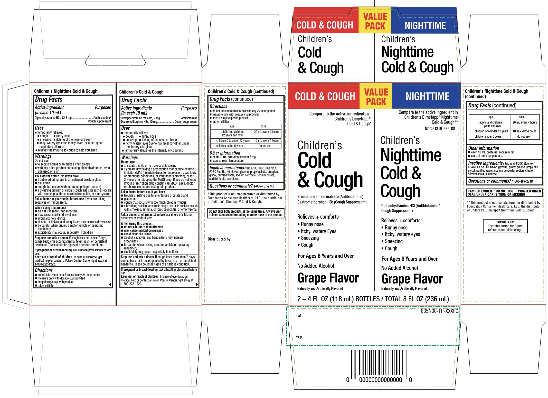 TARGET COLD AND COUGH AND NIGHTTIME VALUE PACK- brompheniramine maleate ...