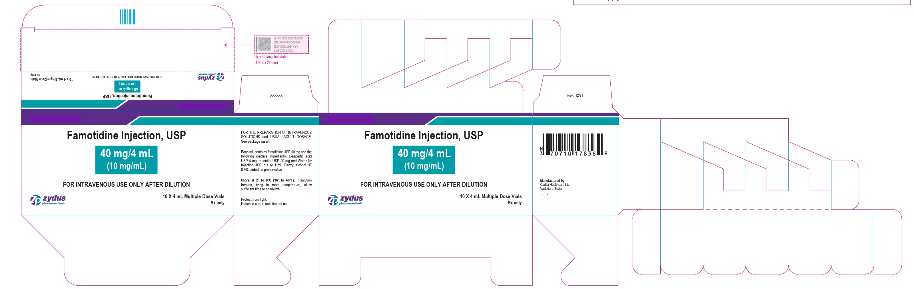 FAMOTIDINE by Zydus Lifesciences Limited FAMOTIDINE injection