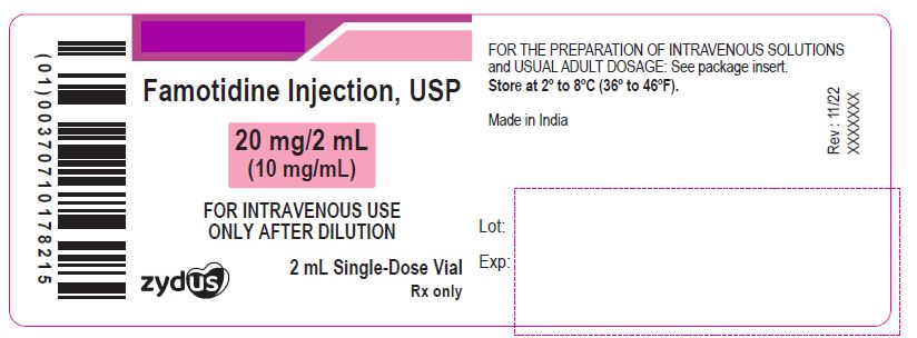 FAMOTIDINE by Zydus Lifesciences Limited FAMOTIDINE injection