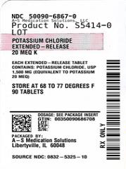 POTASSIUM CHLORIDE tablet, extended release