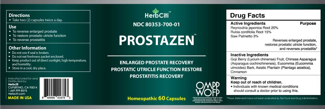 HERBCITI PROSTAZEN 60CAPS- enlarged prostate, prostatic utricle ...