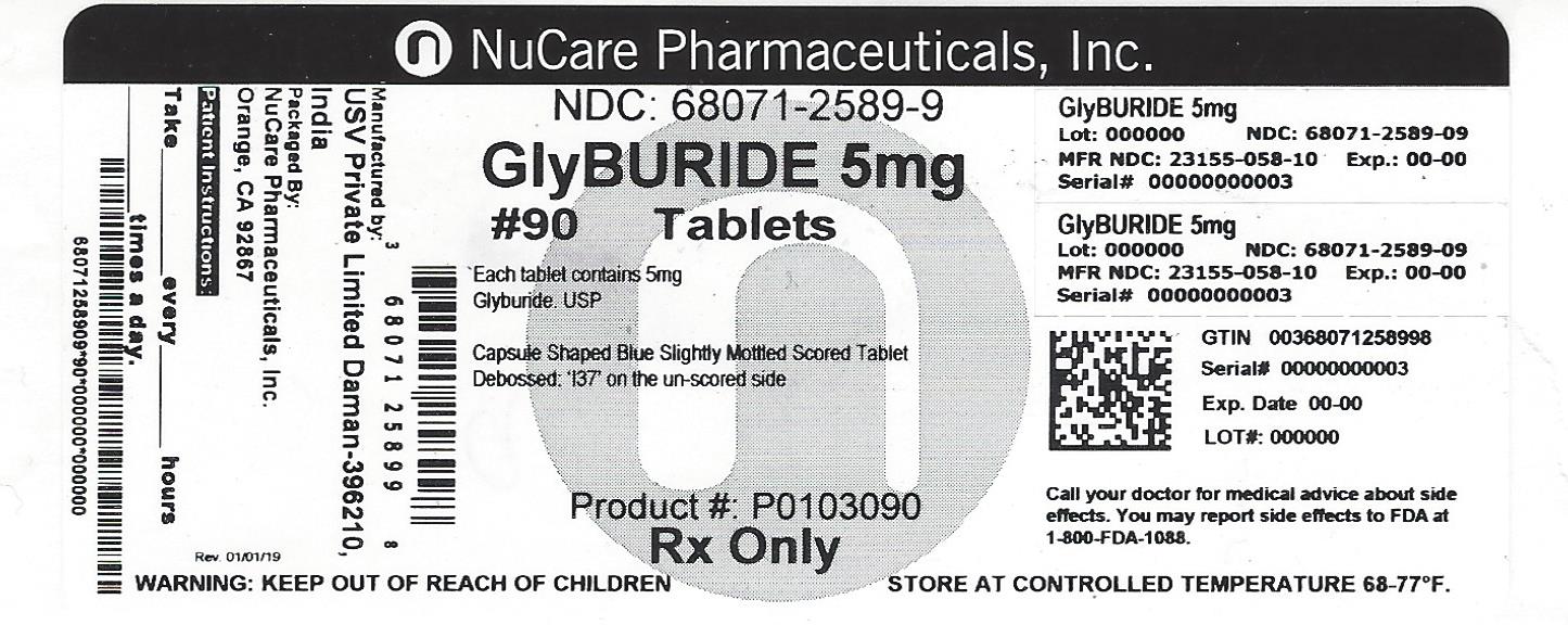 GLYBURIDE by NuCare Pharmaceuticals,Inc. GLYBURIDE tablet