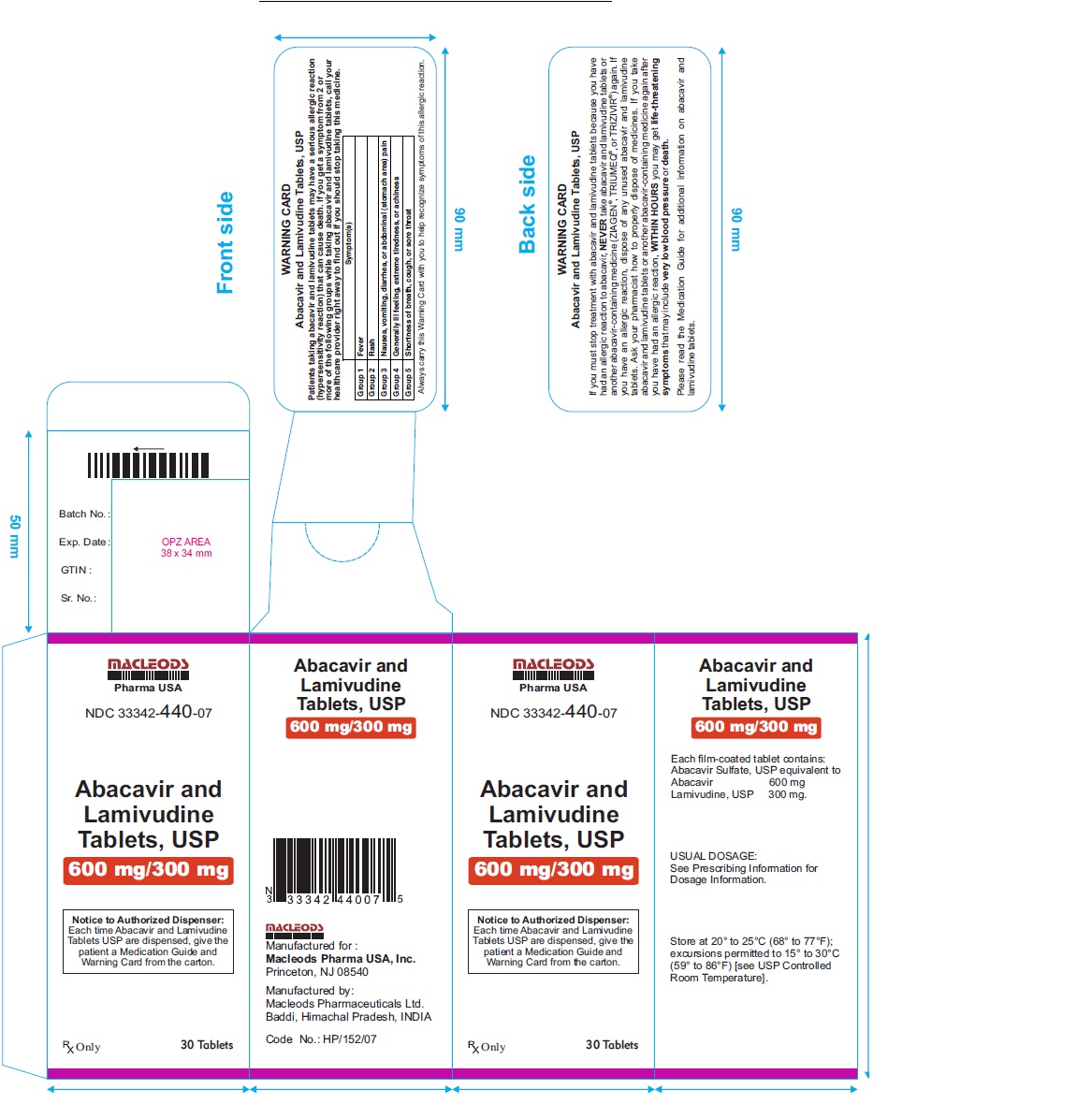 ABACAVIR AND LAMIVUDINE tablet, film coated