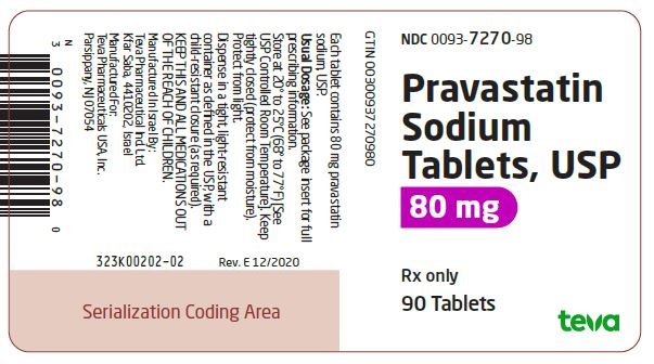 PRAVASTATIN SODIUM tablet