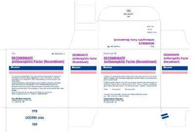 RECOMBINATE- antihemophilic factor recombinant kit