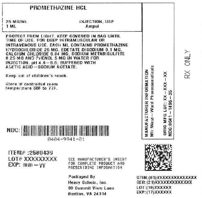 PROMETHAZINE HYDROCHLORIDE- promethazine hydrochloride injection