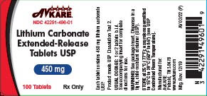 LITHIUM CARBONATE ER- lithium carbonate tablet