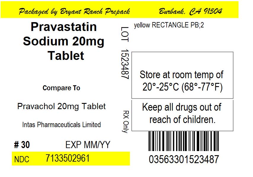 PRAVASTATIN SODIUM tablet