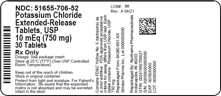 POTASSIUM CHLORIDE tablet, extended release