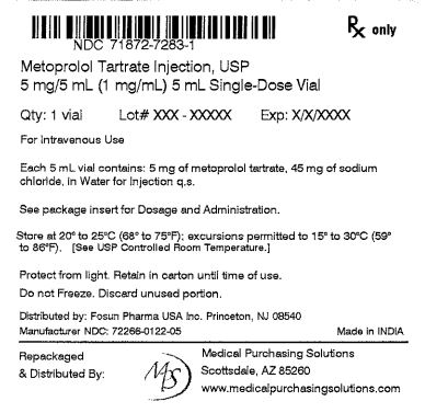 METOPROLOL TARTRATE injection, solution