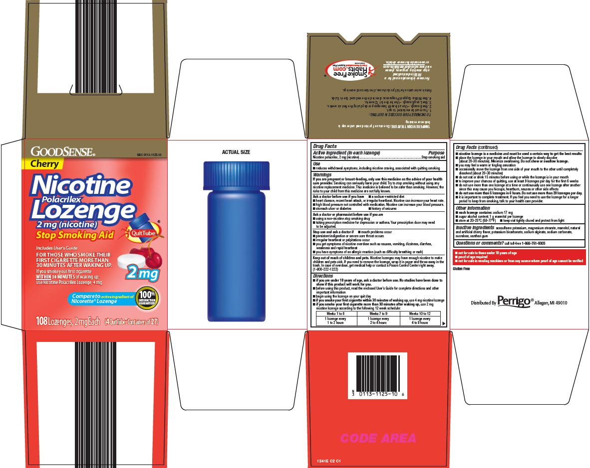GOOD SENSE NICOTINE- nicotine polacrilex lozenge