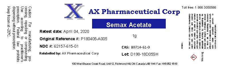 AX PHARMACEUTICAL CORP- semax acetate powder