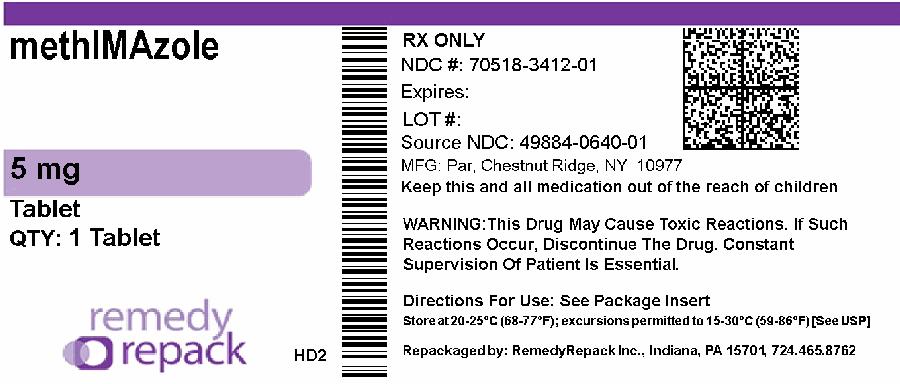 Methimazole by REMEDYREPACK INC. Methimazole Tablets USP