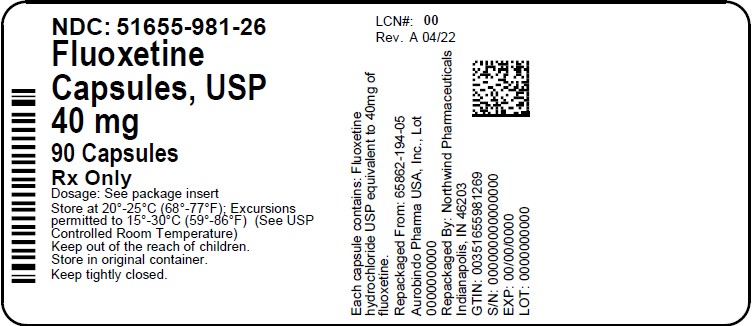 FLUOXETINE- fluoxetine hydrochloride capsule