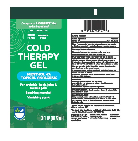 RITE AID COOL THERAPY GEL- menthol gel