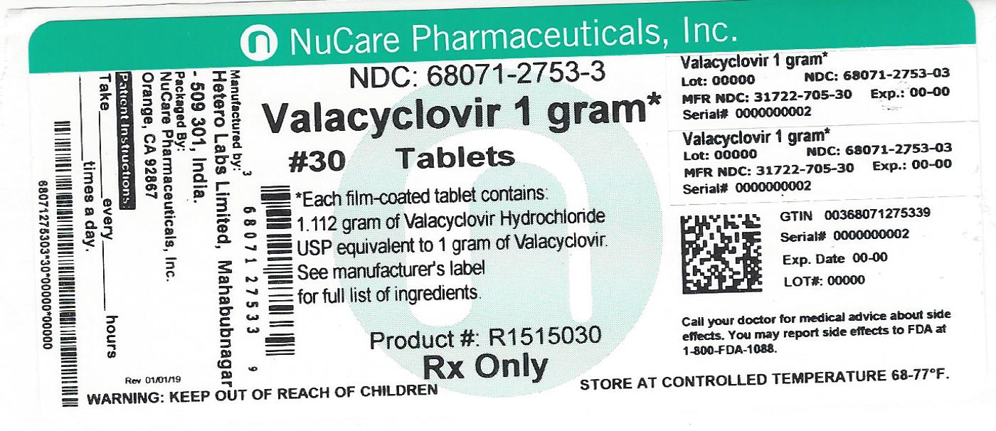 VALACYCLOVIR tablet, film coated