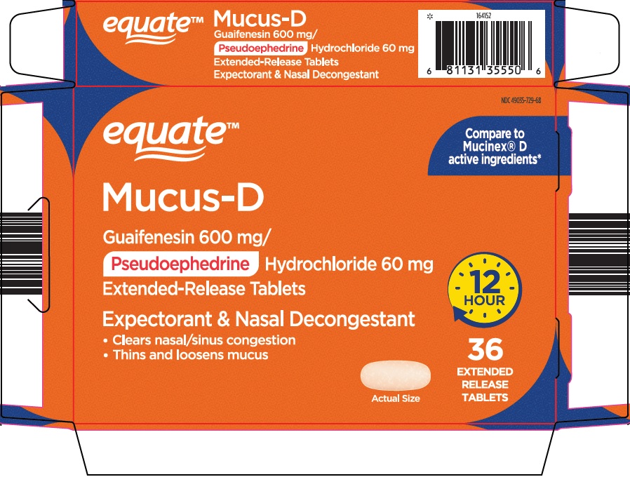 Wal-Mart Mucus-D Drug Facts